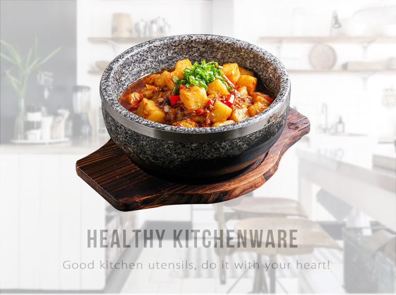 New arrival: Natural stone bowl korean rice bowl soup stone pot ...